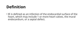 Endocarditis of heart tissue in cardiology.pptx