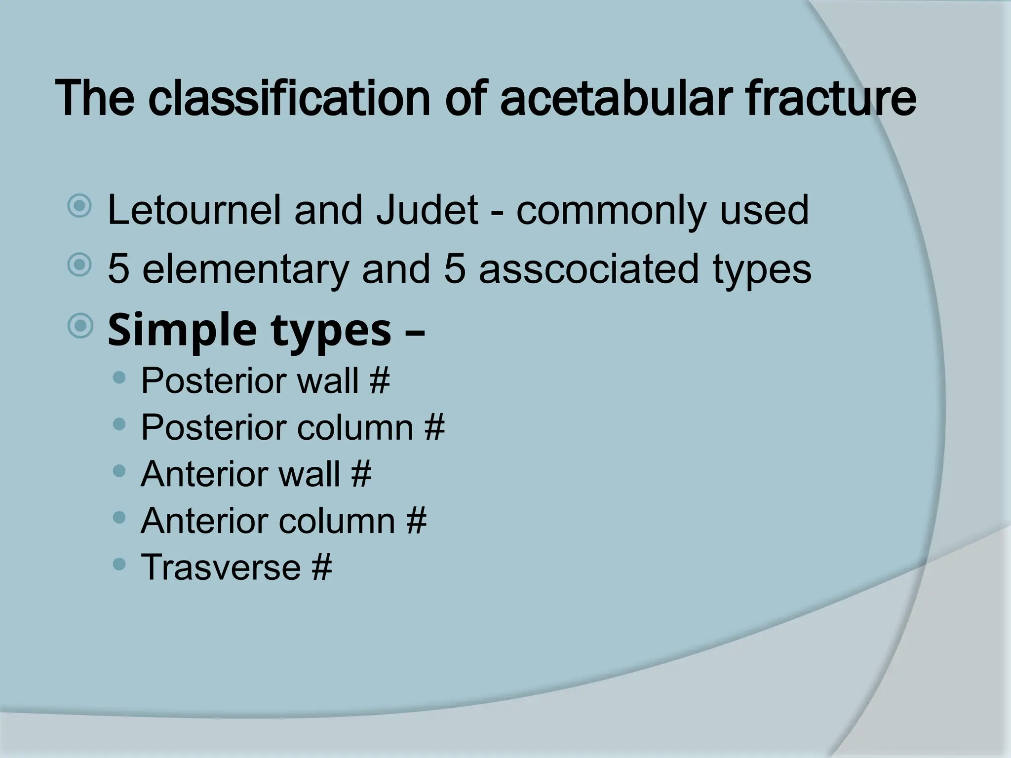 acetabular fracture lower limb orthopedic trauma | PPTX