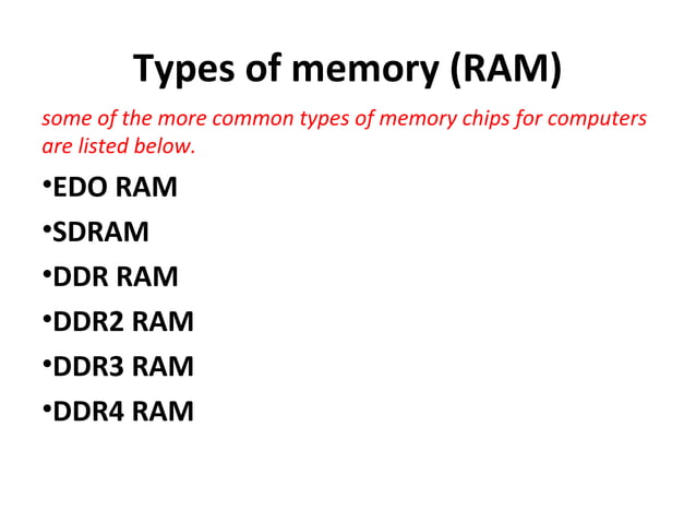 Random access memory | PPT