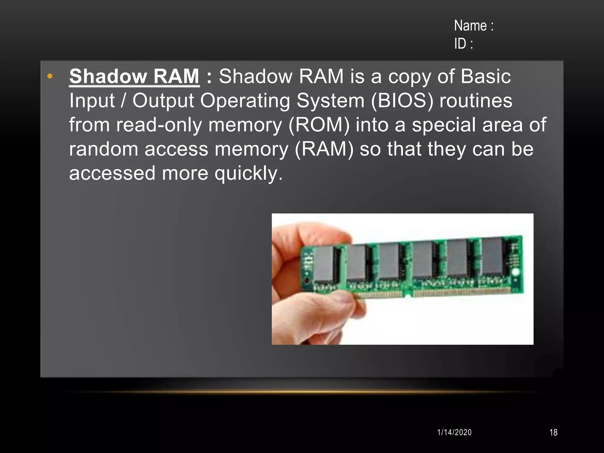 Random Access Memory [for presentation] | PPT