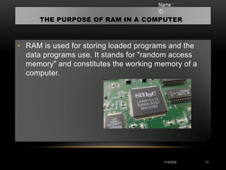 Random Access Memory [for presentation] | PPT