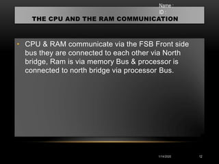 Random Access Memory [for presentation] | PPT