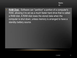 Random Access Memory [for presentation] | PPTX