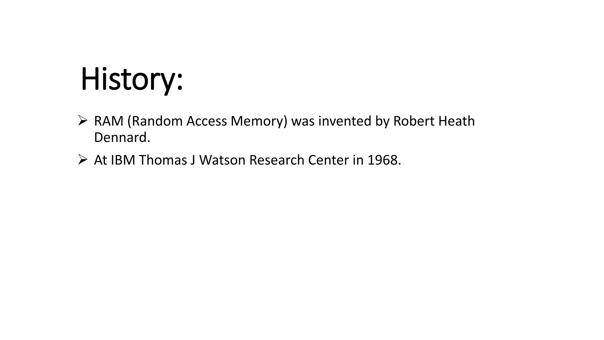 Random access memory | PPTX