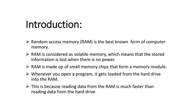 Random access memory | PPTX
