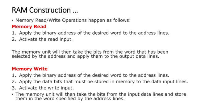 digital logic design: random Access Memory.pptx