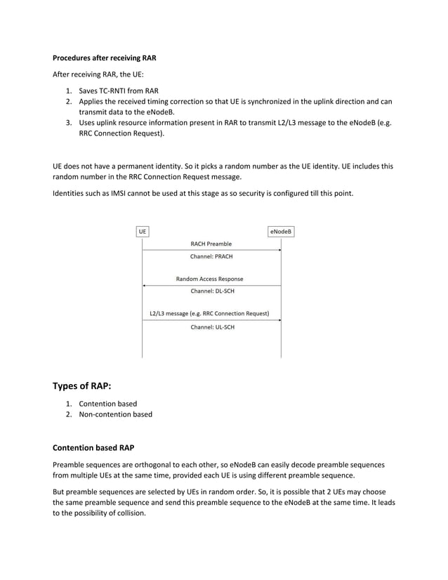 Random Access Procedure In Lte Pdf Computer Networking Computing