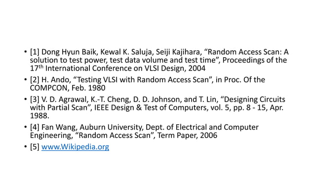 Random access scan | PPT