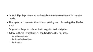 Random access scan | PPTX | Data Storage and Warehousing | Computing