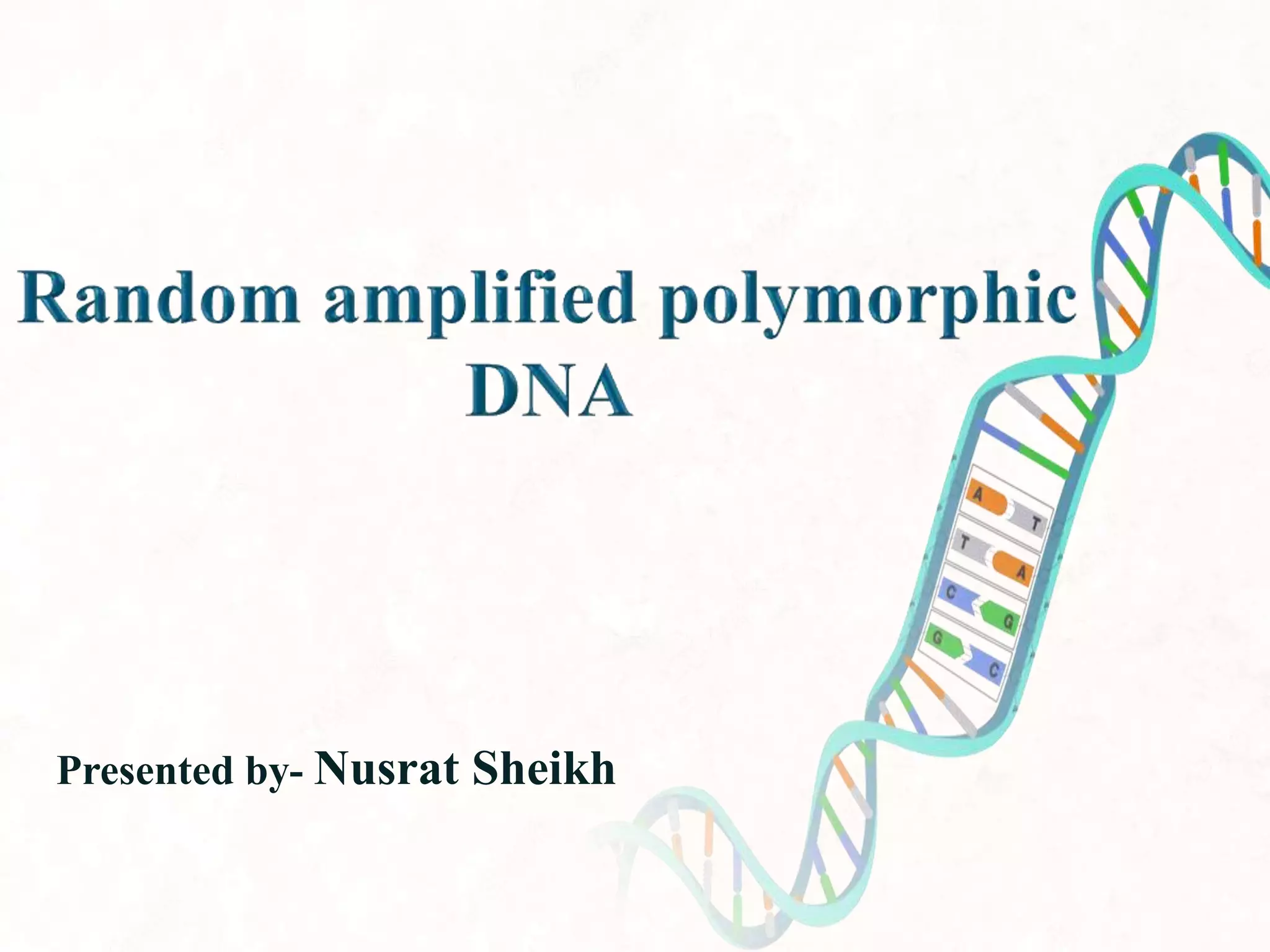 Random amplified polymorphic DNA-RAPD.pptx