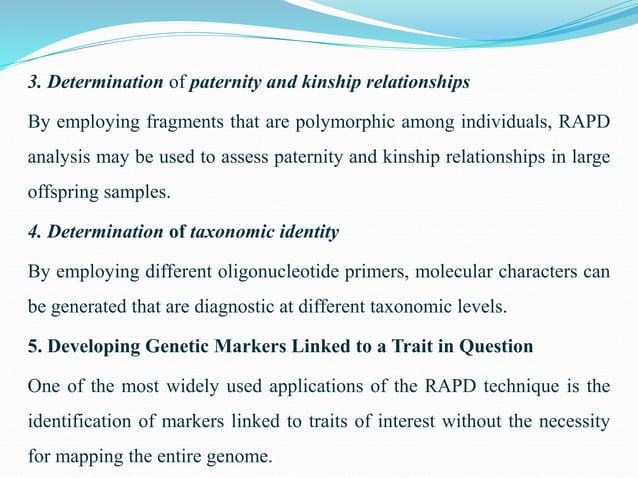 Random amplified polymorphic DNA-RAPD.pptx | Chemistry | Science