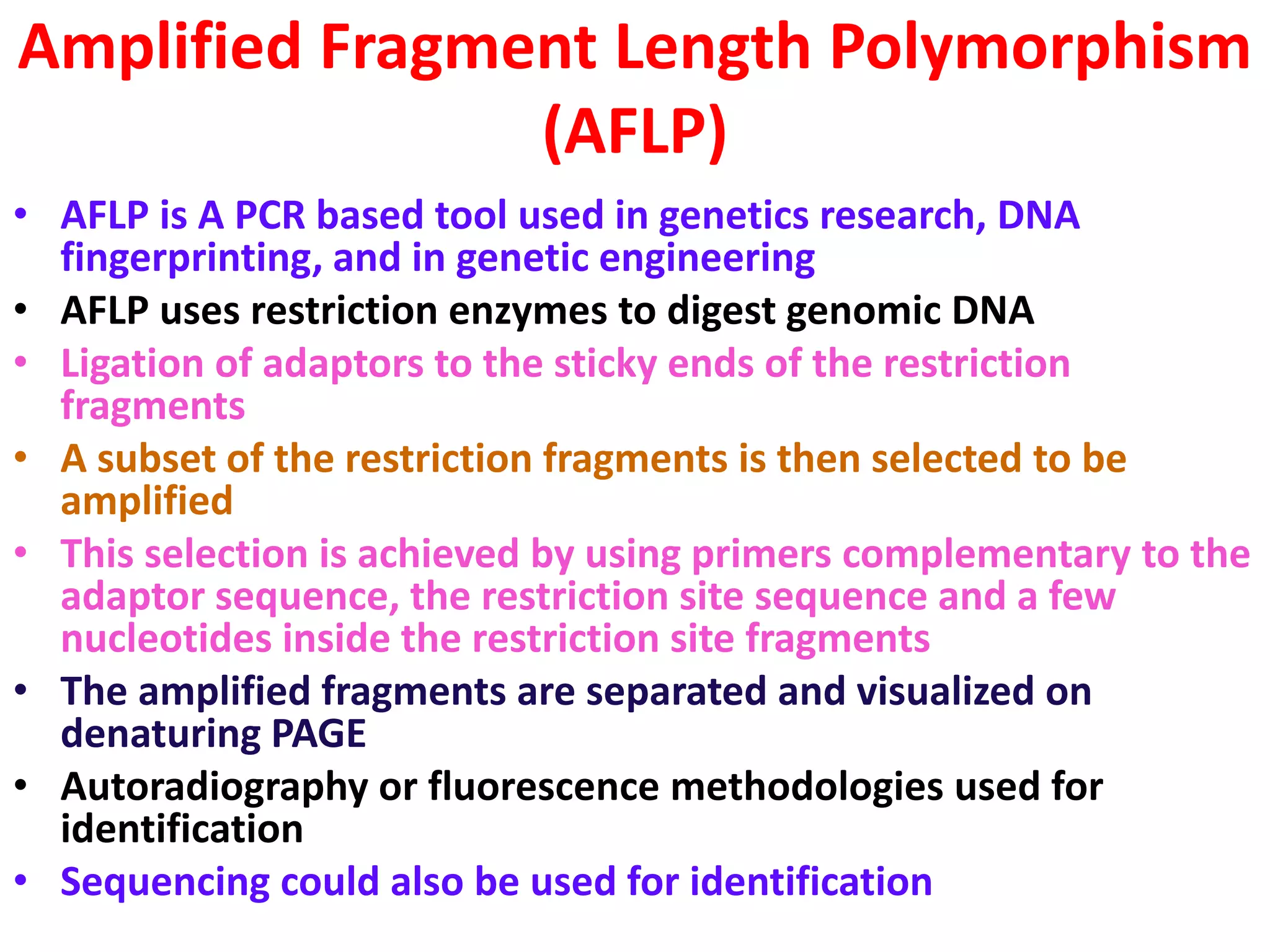 Random amplified polymorphic dna (rapd) | PPTX