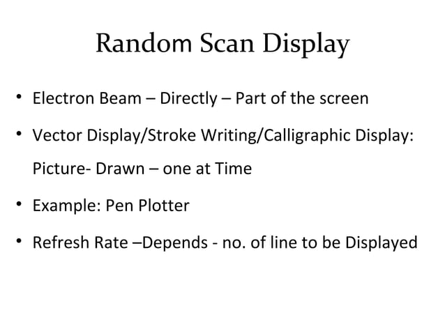 Random and raster scan | PPT | Cameras and Camcorders | Consumer ...