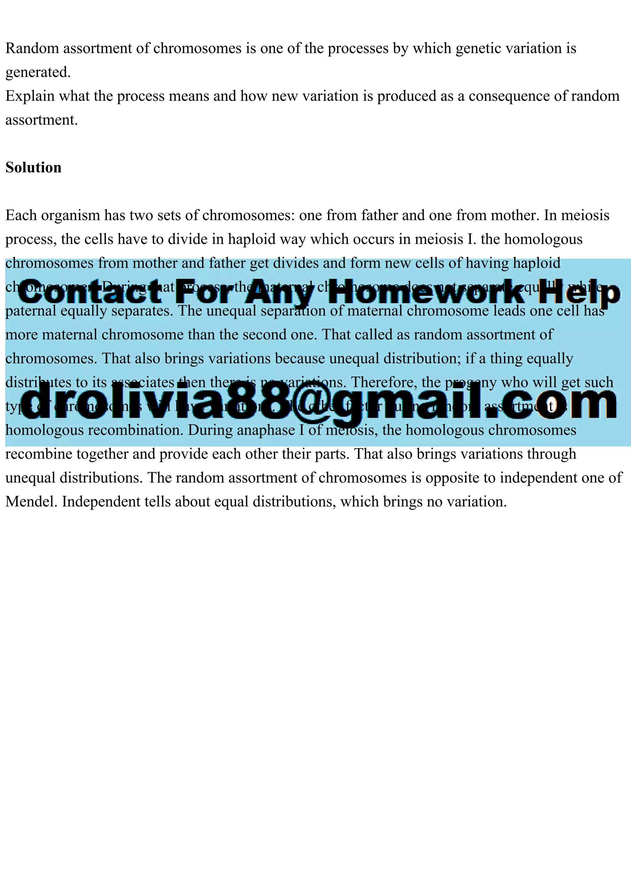 Random assortment of chromosomes is one of the processes by which ge.pdf