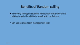 Random calling | PPTX