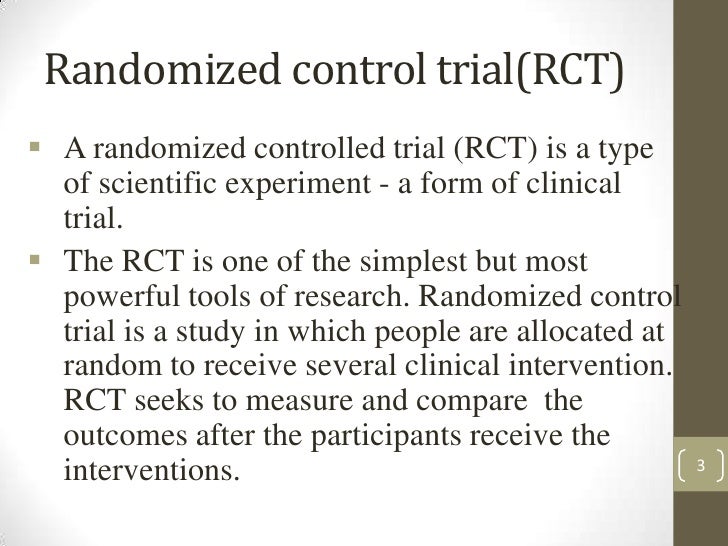 randomised control trial