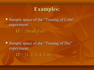 STAT: Random experiments(2) | PPT