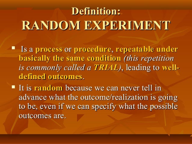 STAT: Random experiments(2)