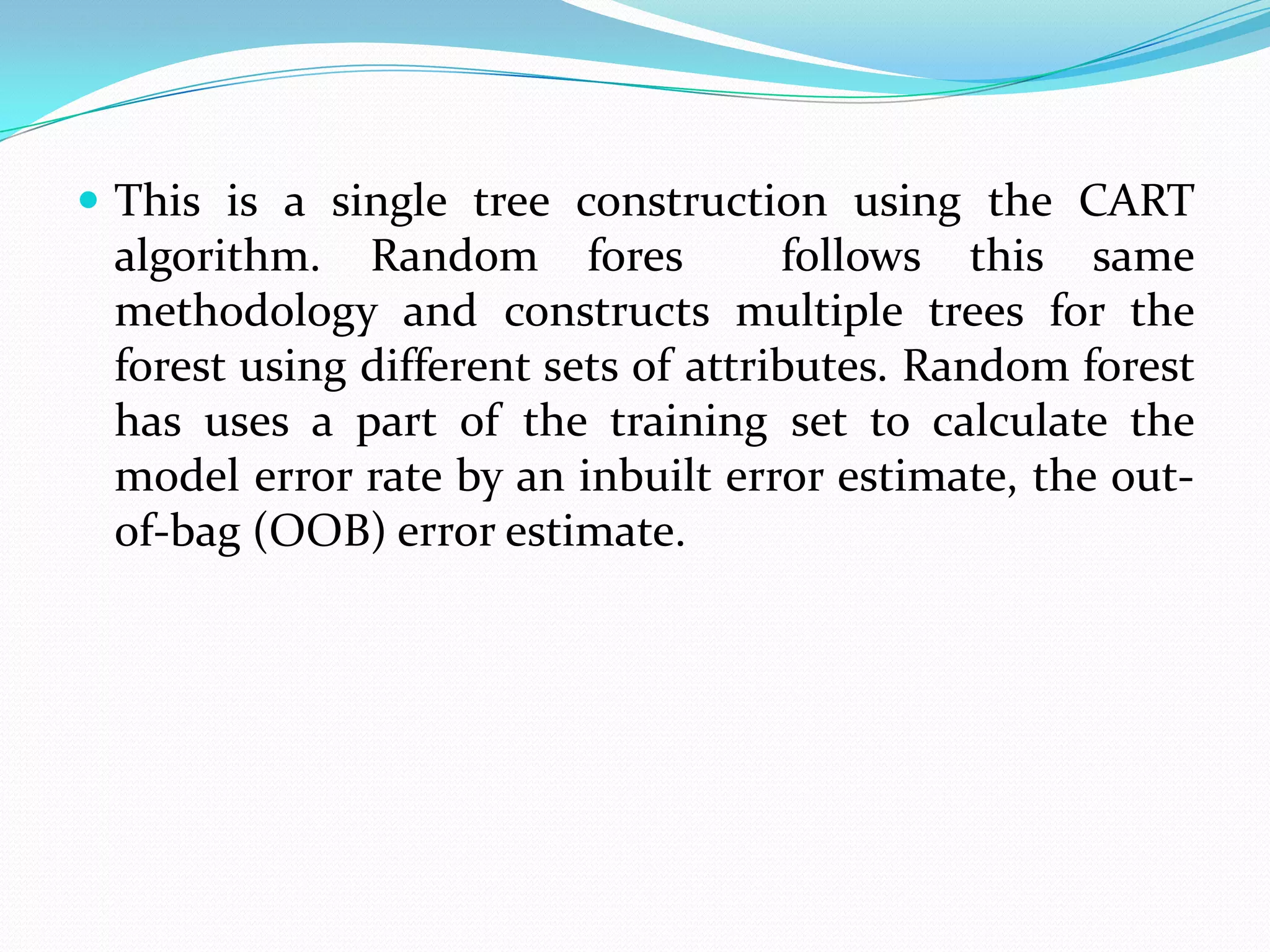 Random forest | PPTX
