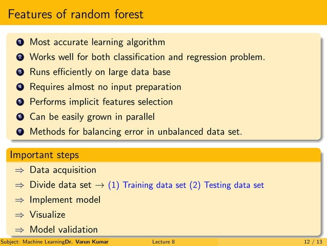 Random Forest Machine Learning Ppt