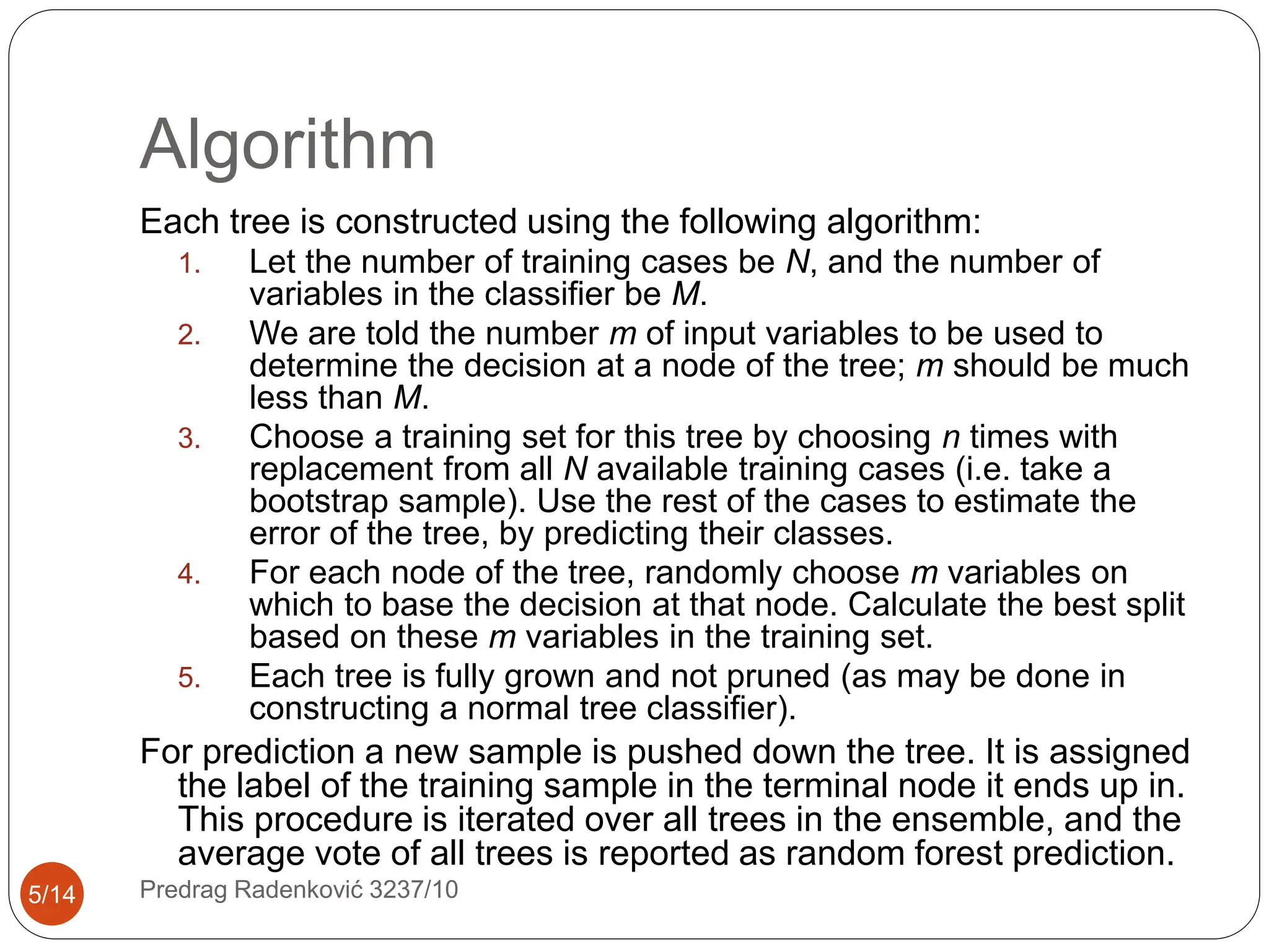 Algoritma Random Forest beserta aplikasi nya | PPTX