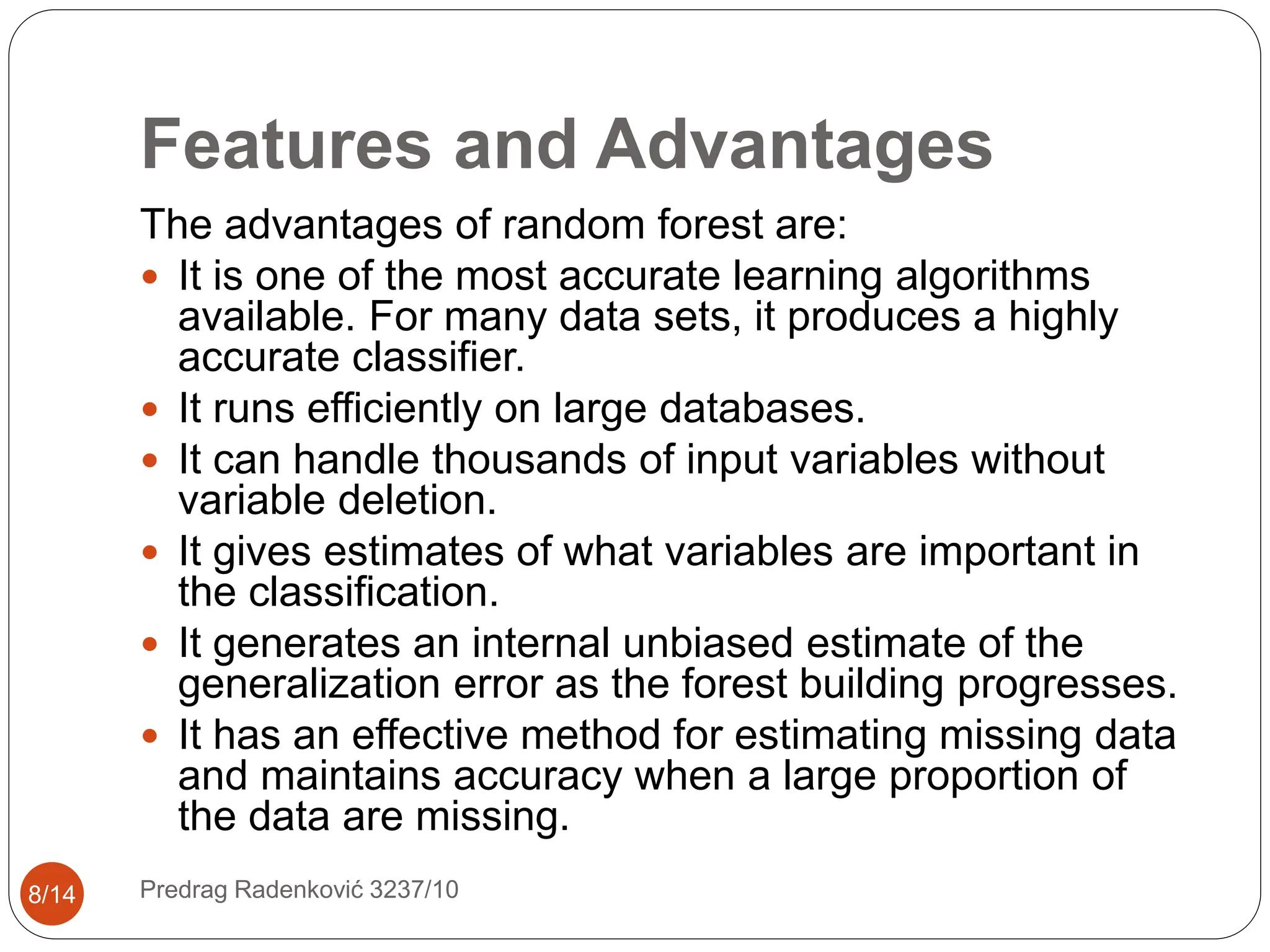 Algoritma Random Forest beserta aplikasi nya | PPTX