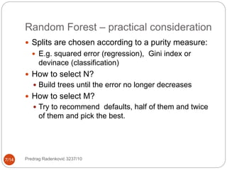 Algoritma Random Forest beserta aplikasi nya | PPTX