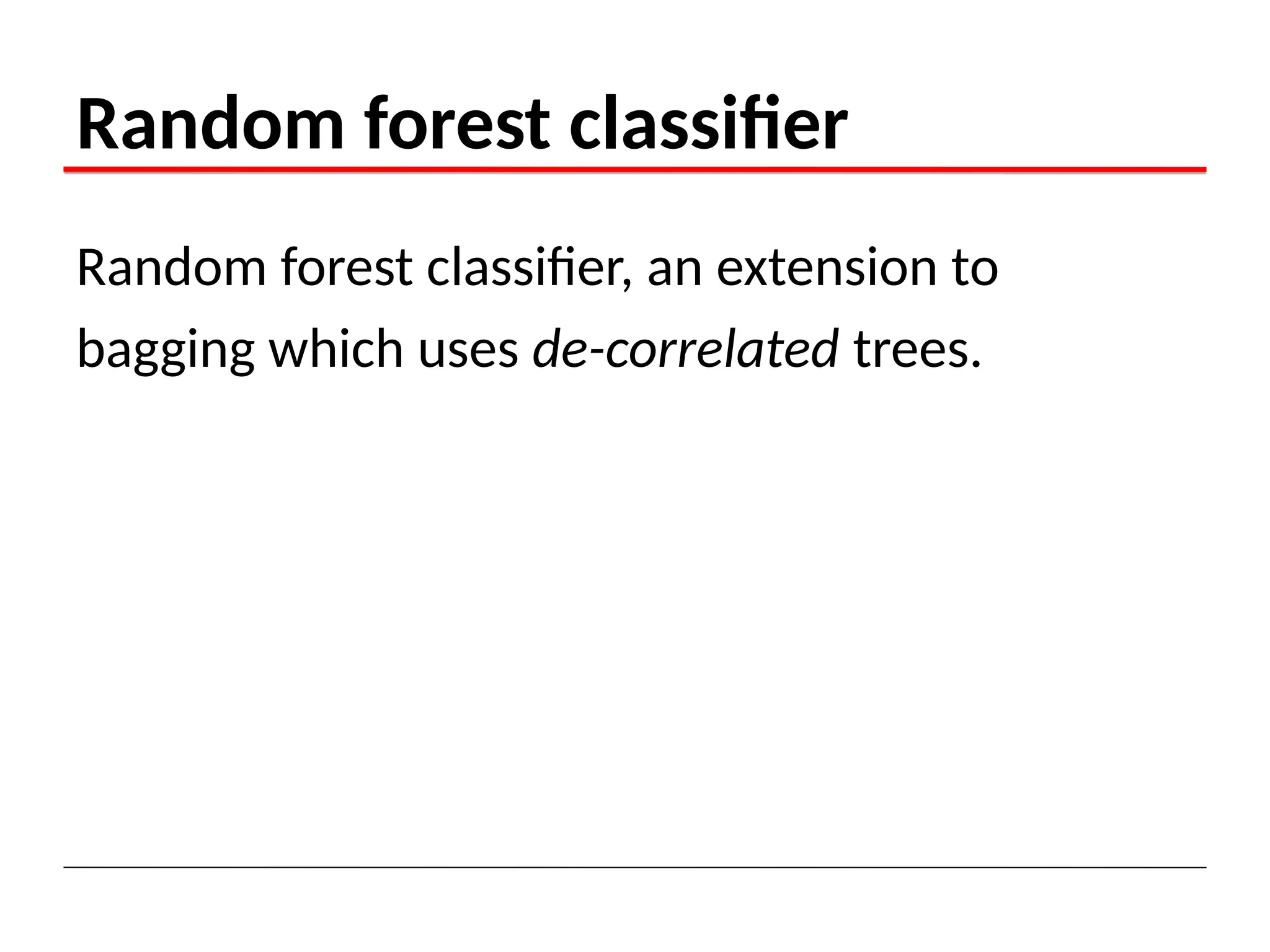 Random Forest algorithm in Machine learning | PPT