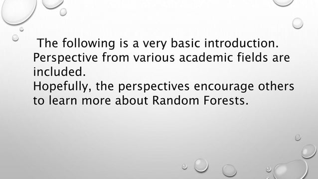 Random Forests | PPTX