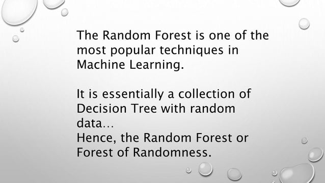 Random Forests | PPT