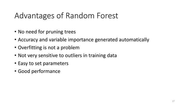 RANDOM FORESTS Ensemble technique Introduction | PPT