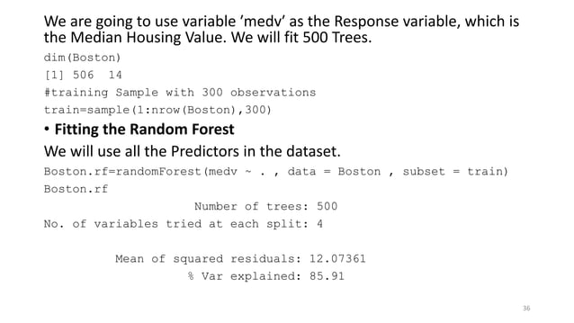 RANDOM FORESTS Ensemble technique Introduction | PPT