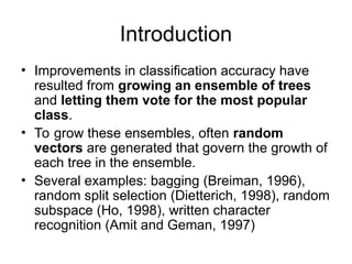 RandomForests Bootstrapping BAgging Aggregation | PPT