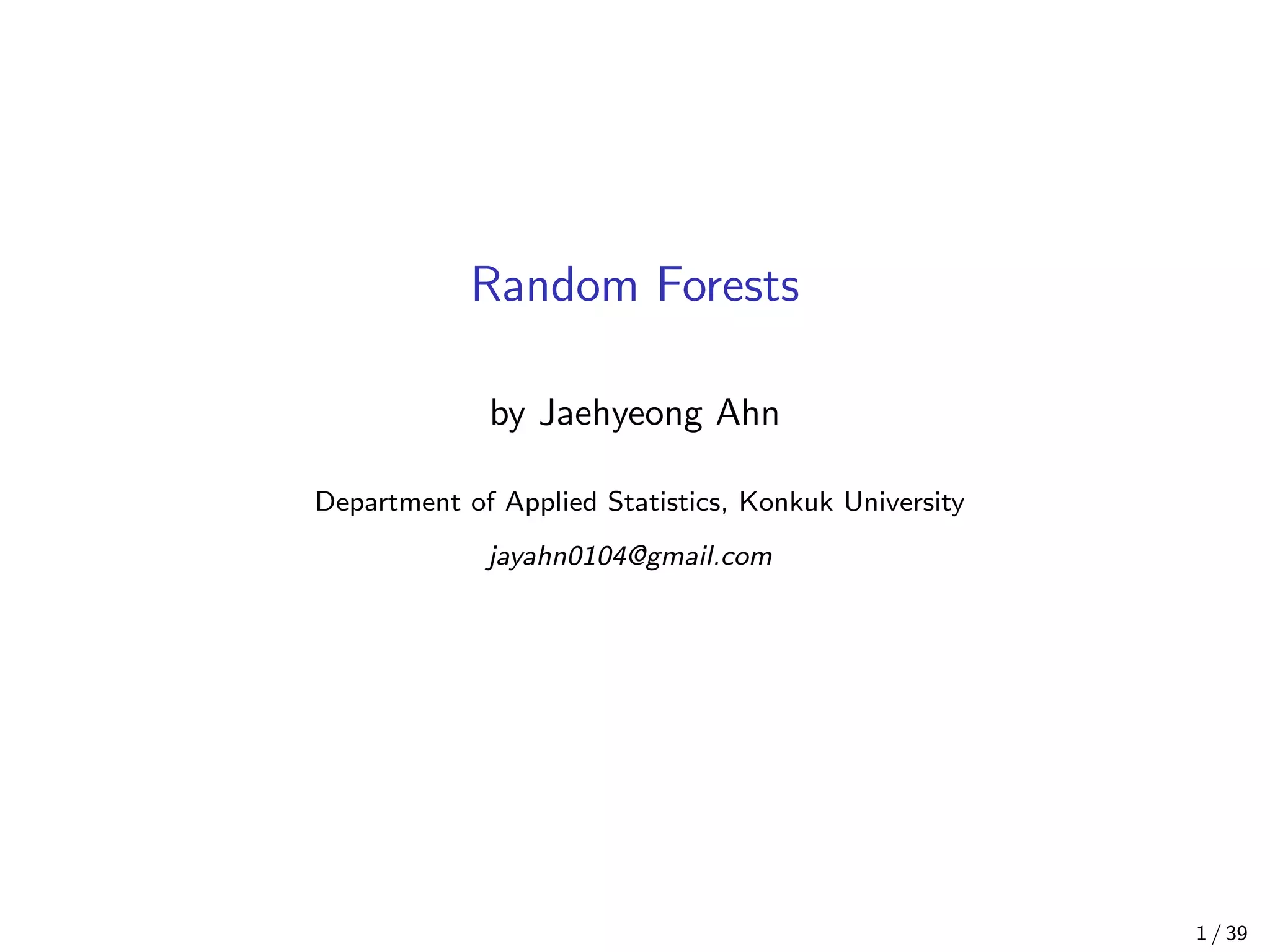 Random Forest | PDF