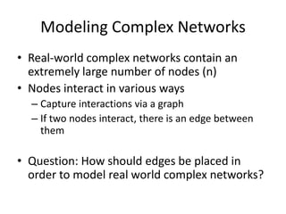 Random graph models | PPT