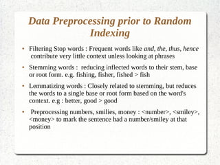 Word Space Models and Random Indexing | PDF | Physics | Science