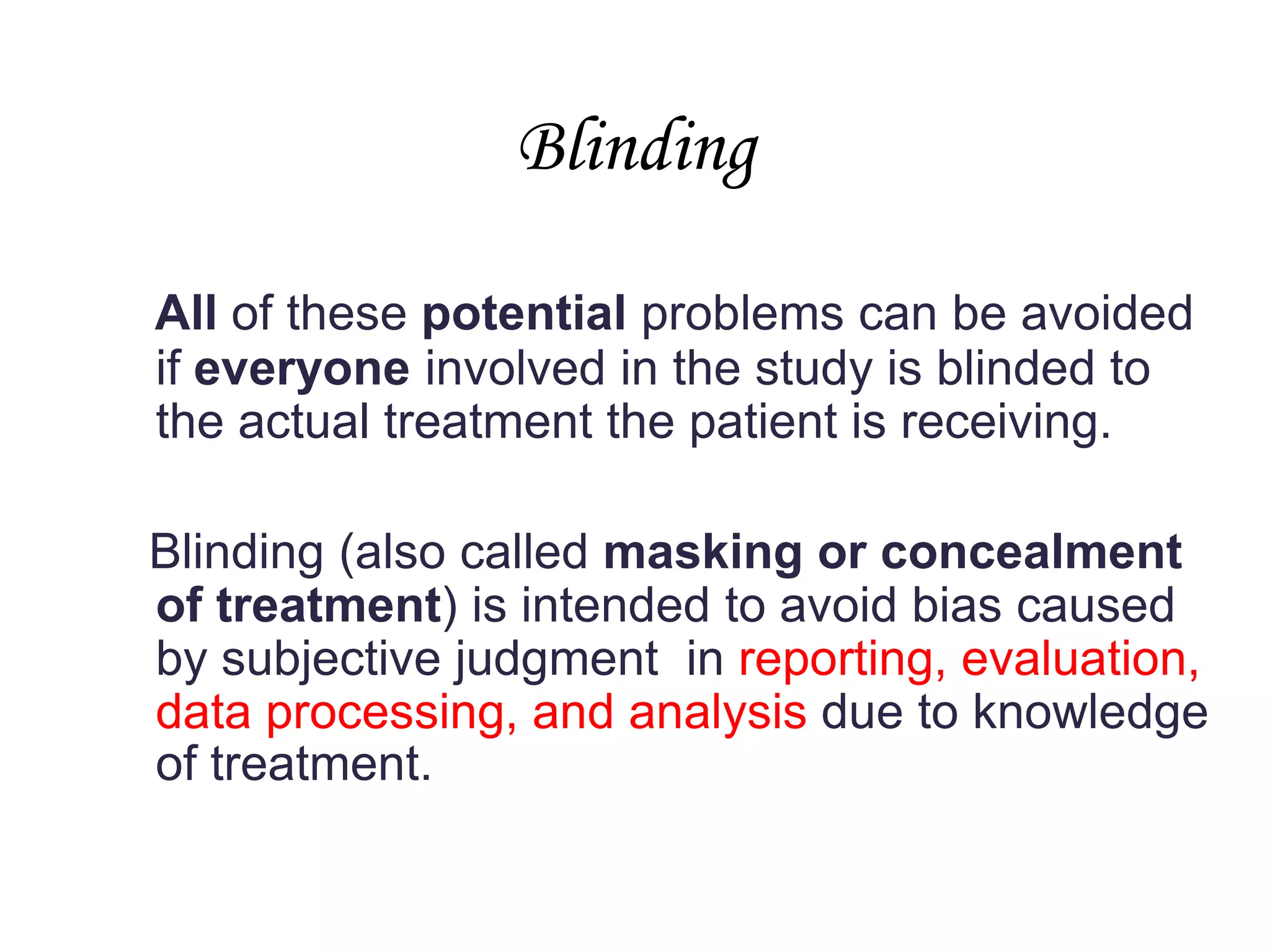 Randomisation techniques | PDF