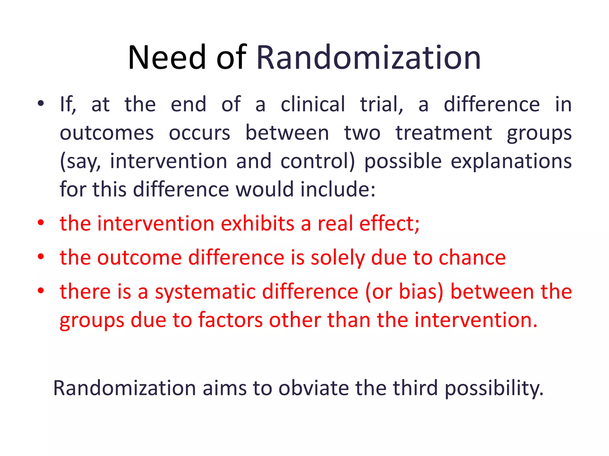 Randomisation techniques | PDF