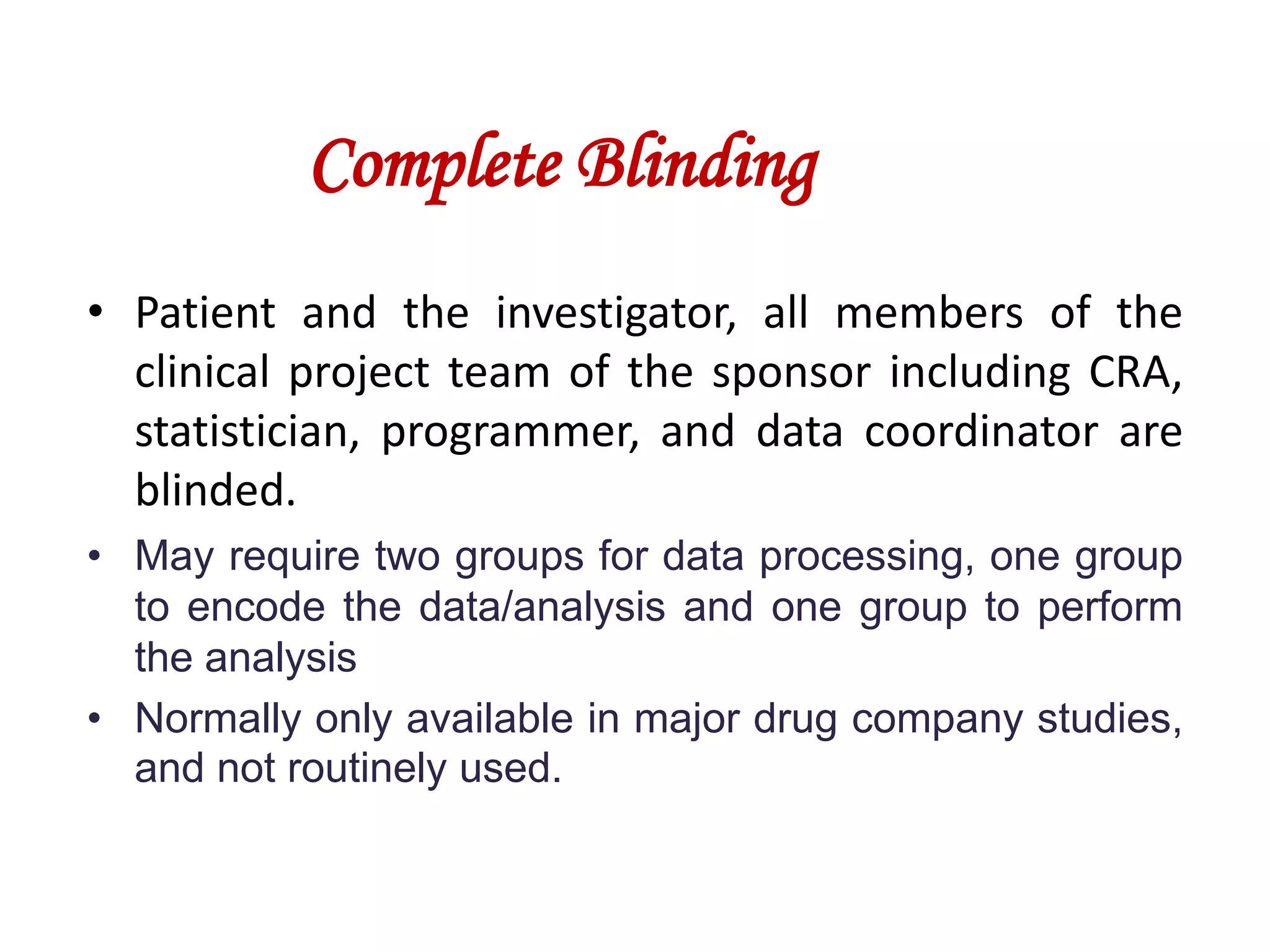 Randomisation techniques | PDF