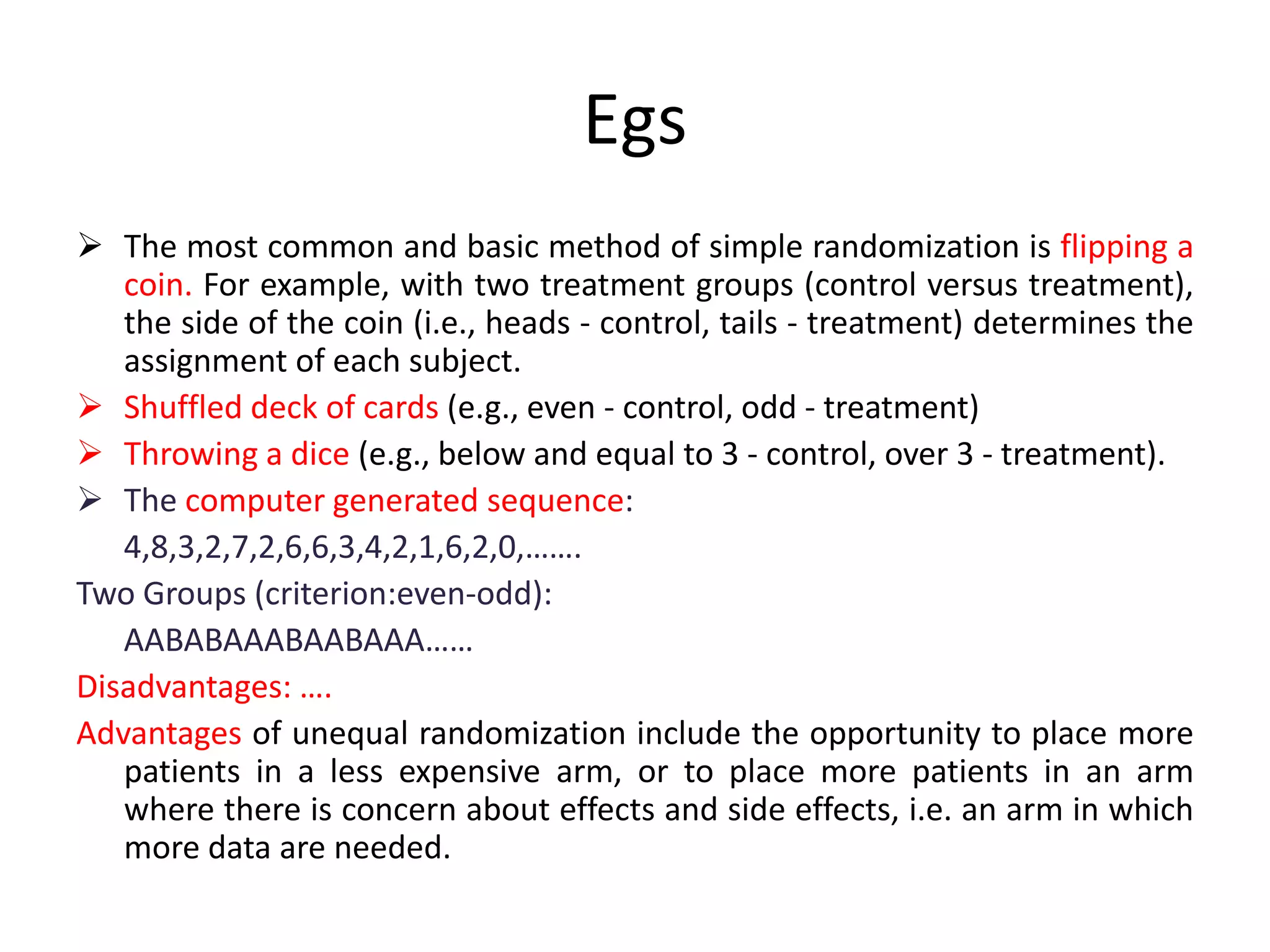 Randomisation techniques | PDF