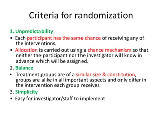 Randomisation techniques | PDF