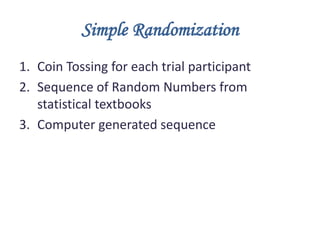 Randomisation techniques | PDF