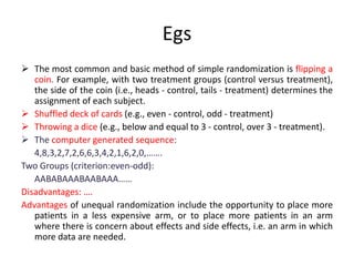 Randomisation techniques | PDF