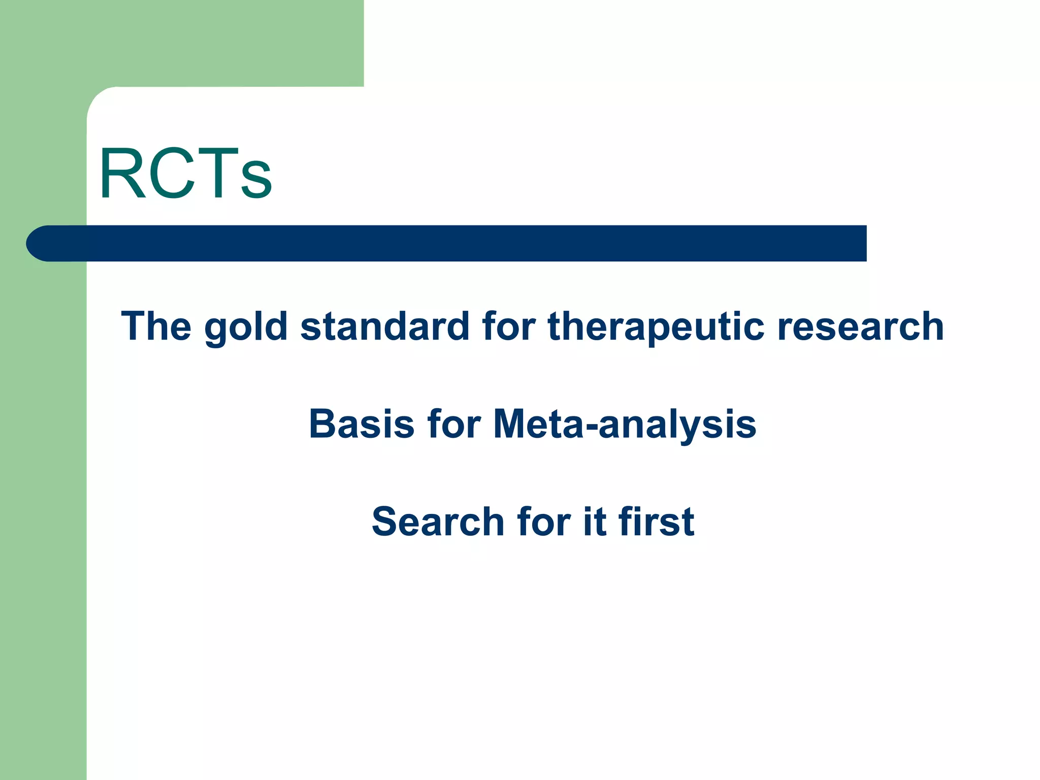 Randomised controlled trials | PPT