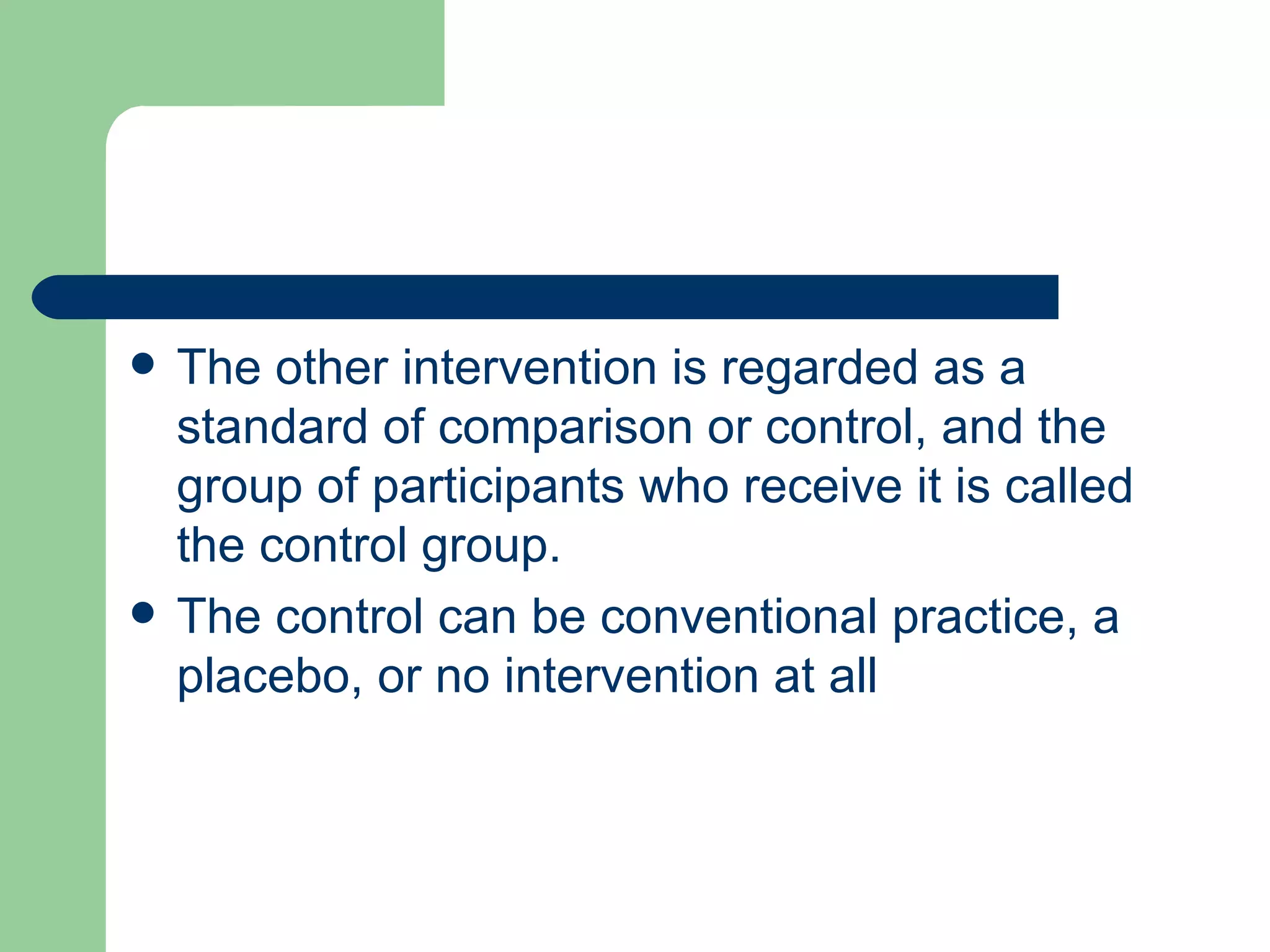 Randomised controlled trials | PPT