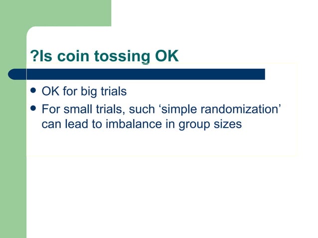 Randomised Controlled Trials Ppt