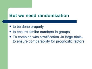 Randomised controlled trials | PPT