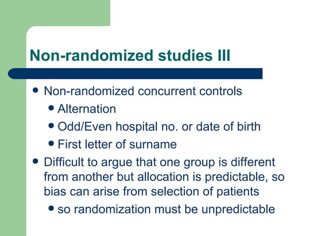 Randomised controlled trials | PPT
