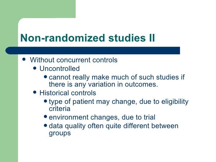Randomised controlled trials Randomised controlled trials