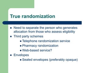 Randomised controlled trials : the basics | PPT